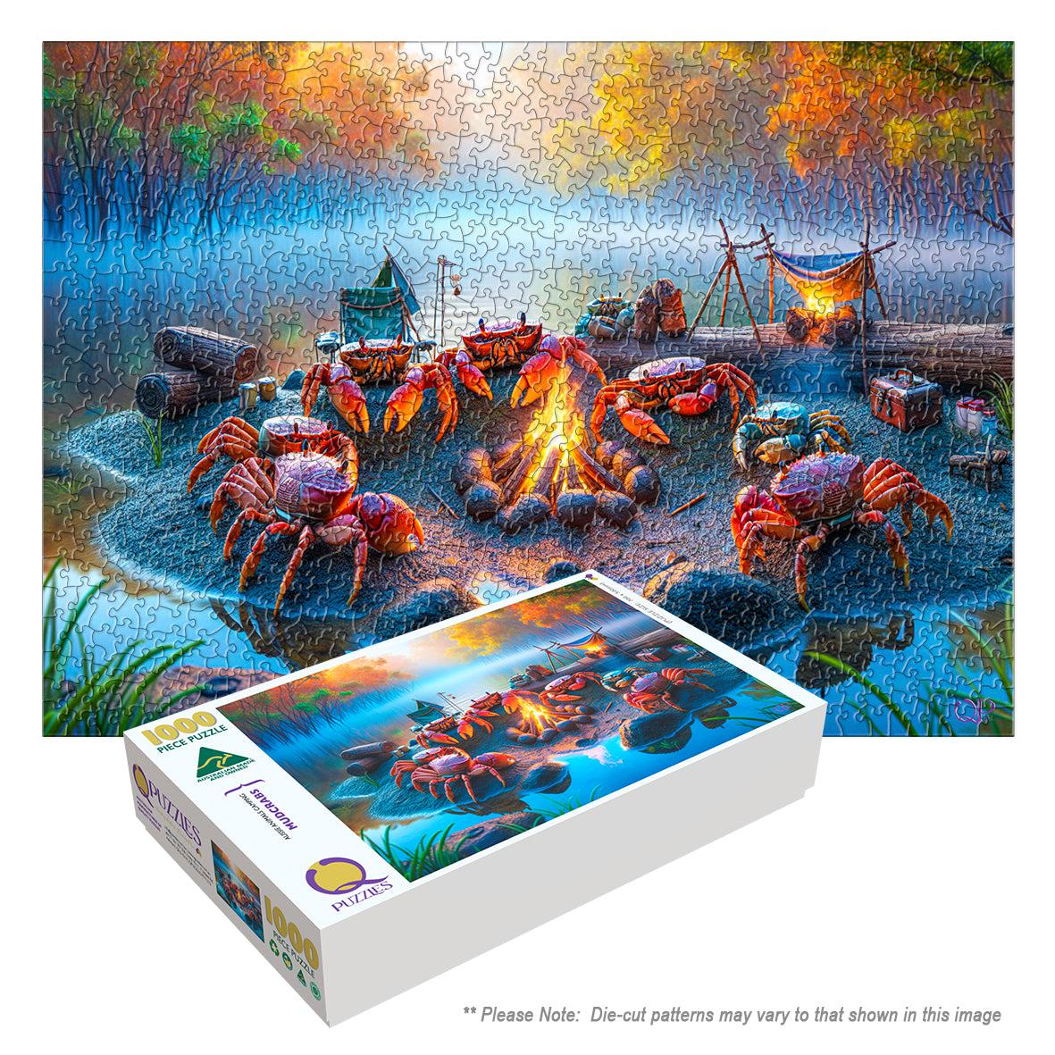 Aussie Animals Camping - Mudcrabs (Landscape) Jigsaw Puzzle – Jigsaw ...
