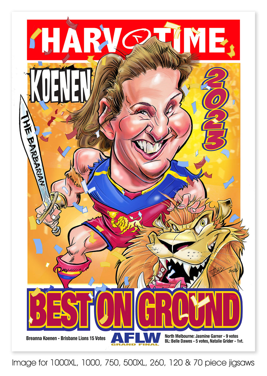 Breanna Koenen - Brisbane Lions Best on Ground – Jigsaw Gallery
