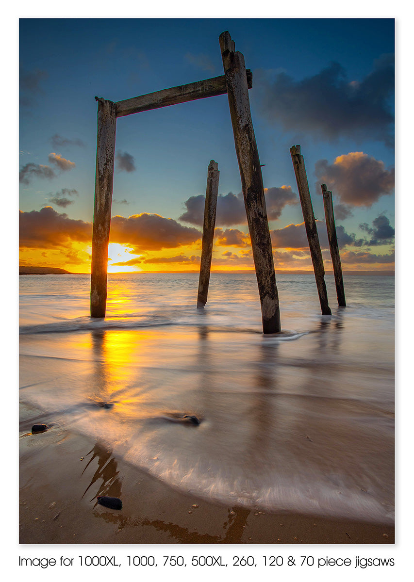 Cat Bay Jetty Ruins Sunset – Jigsaw Gallery