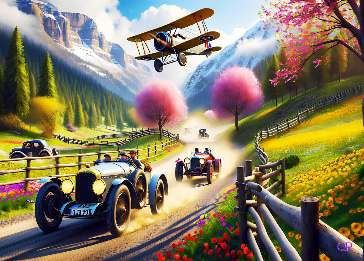 Country Road Car Race (Landscape) – Jigsaw Gallery