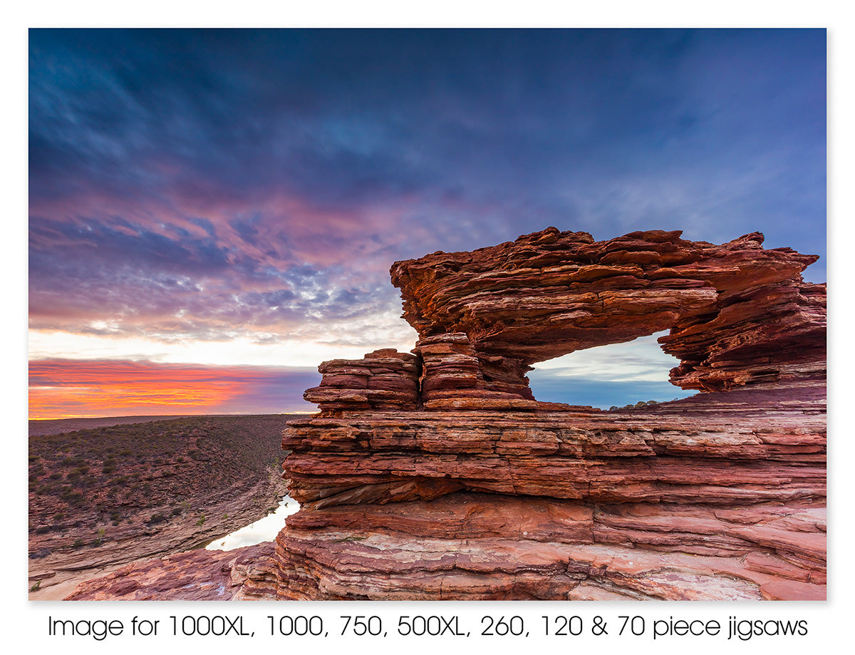 Nature's Window Sunrise, Kalbarri WA 02 – Jigsaw Gallery