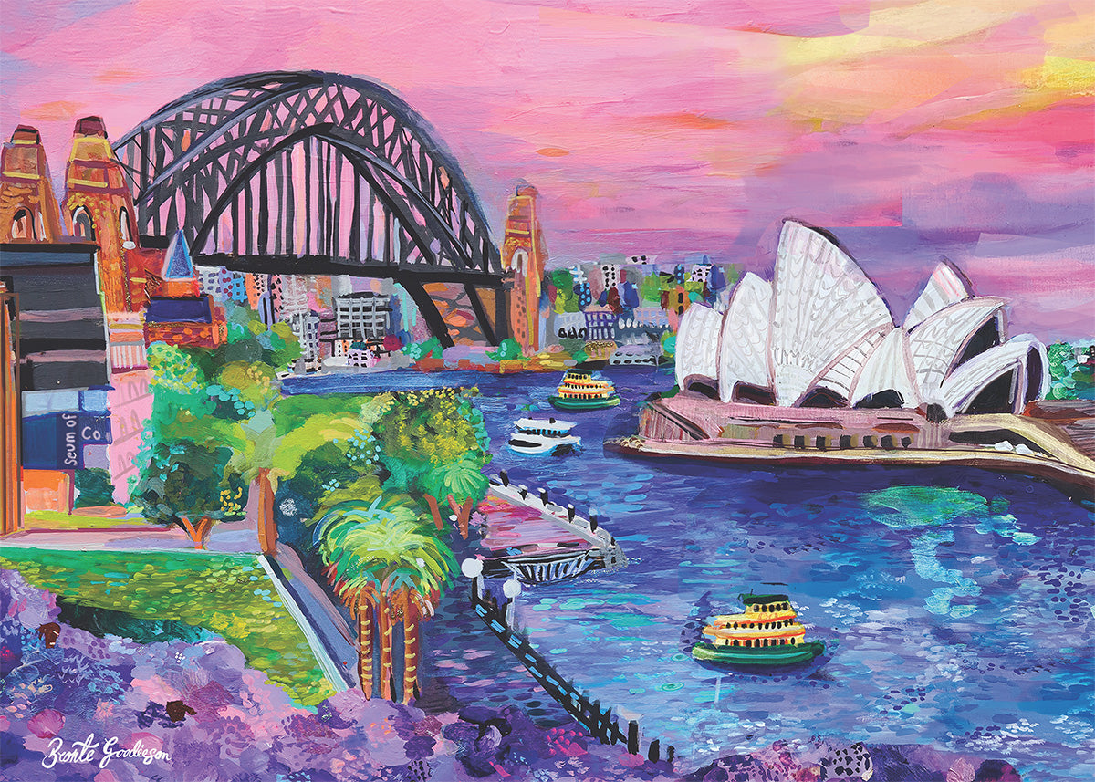Sydney Harbour Jacaranda – Jigsaw Gallery