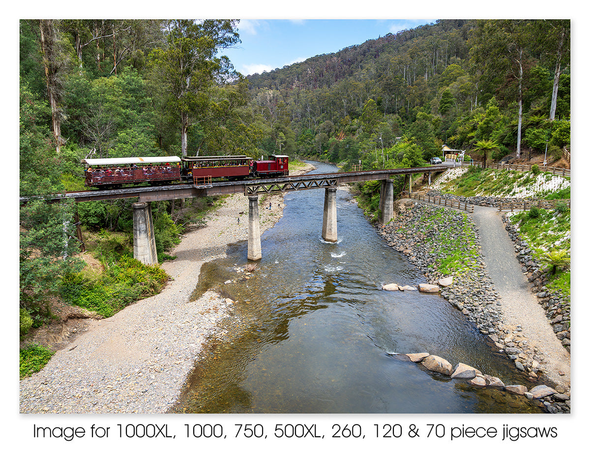 Walhalla Historic Train, Thomson River Bridge – Jigsaw Gallery
