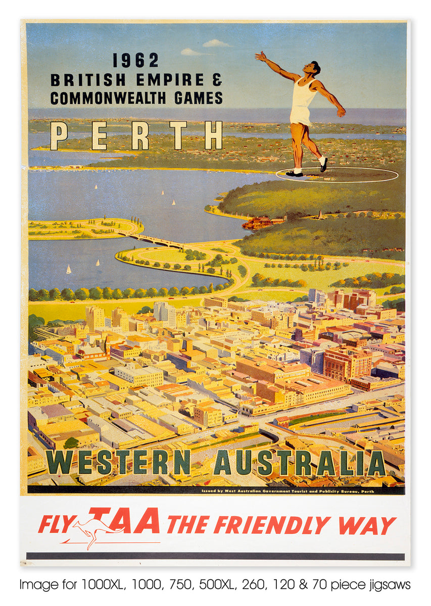 British Empire & Commonwealth Games Perth - 1962 – Jigsaw Gallery