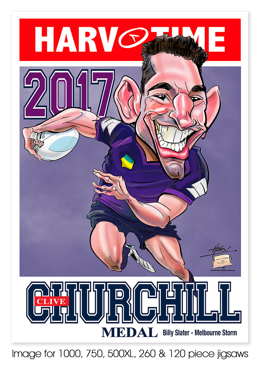 Billy Slater - 2017 Clive Churchill Medal – Jigsaw Gallery