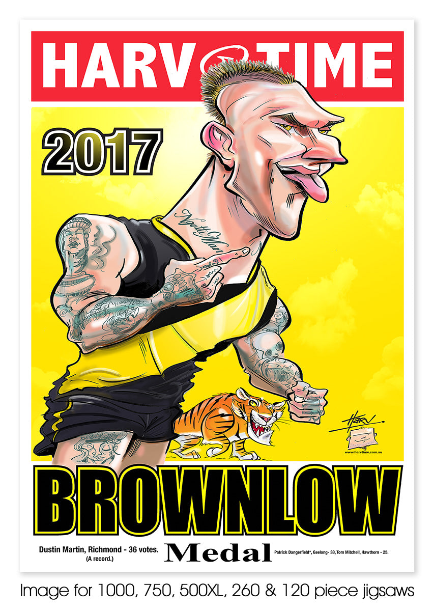 Dustin Martin - 2017 Brownlow Medal – Jigsaw Gallery