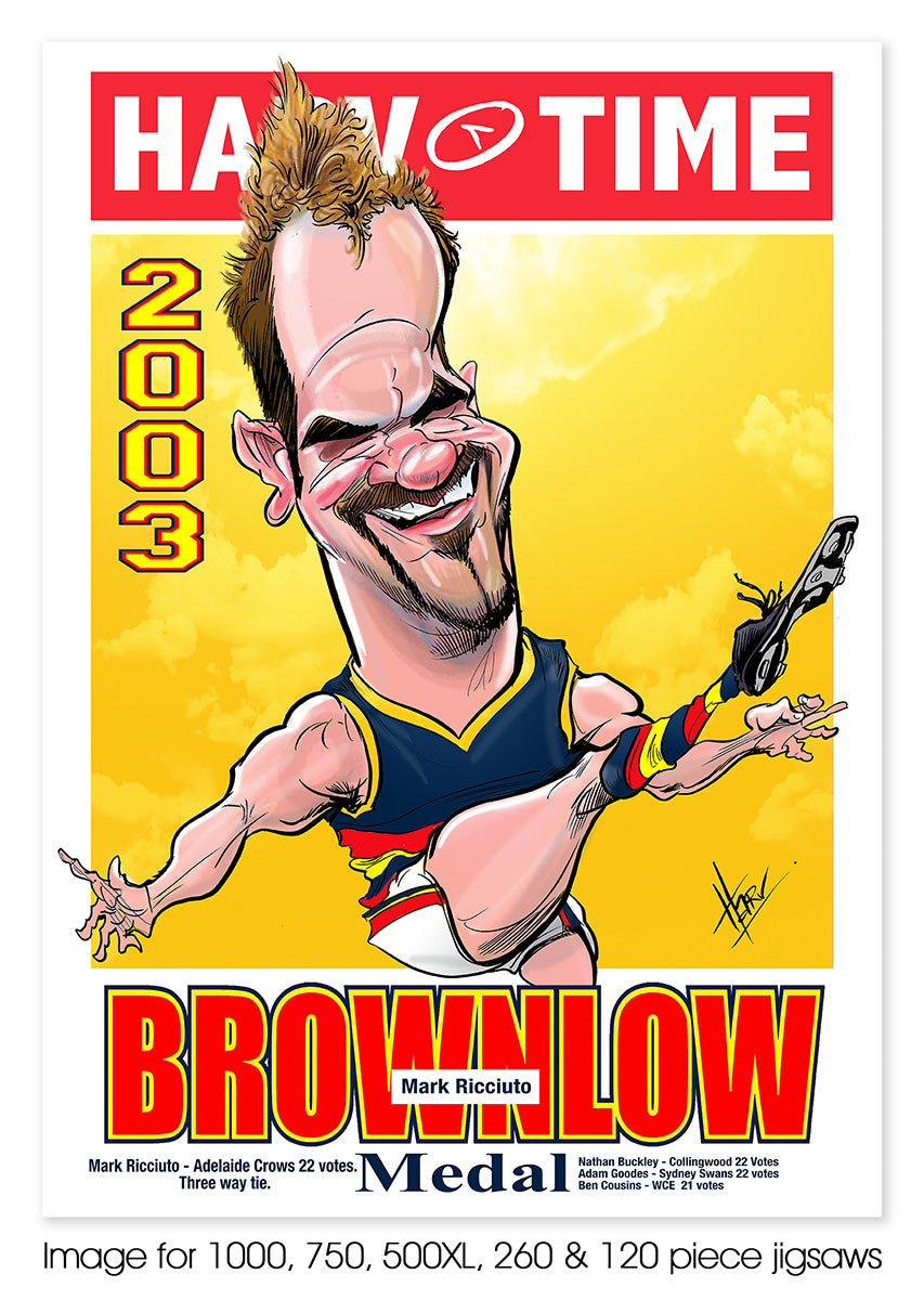 Mark Ricciuto - 2003 Brownlow Medal – Jigsaw Gallery