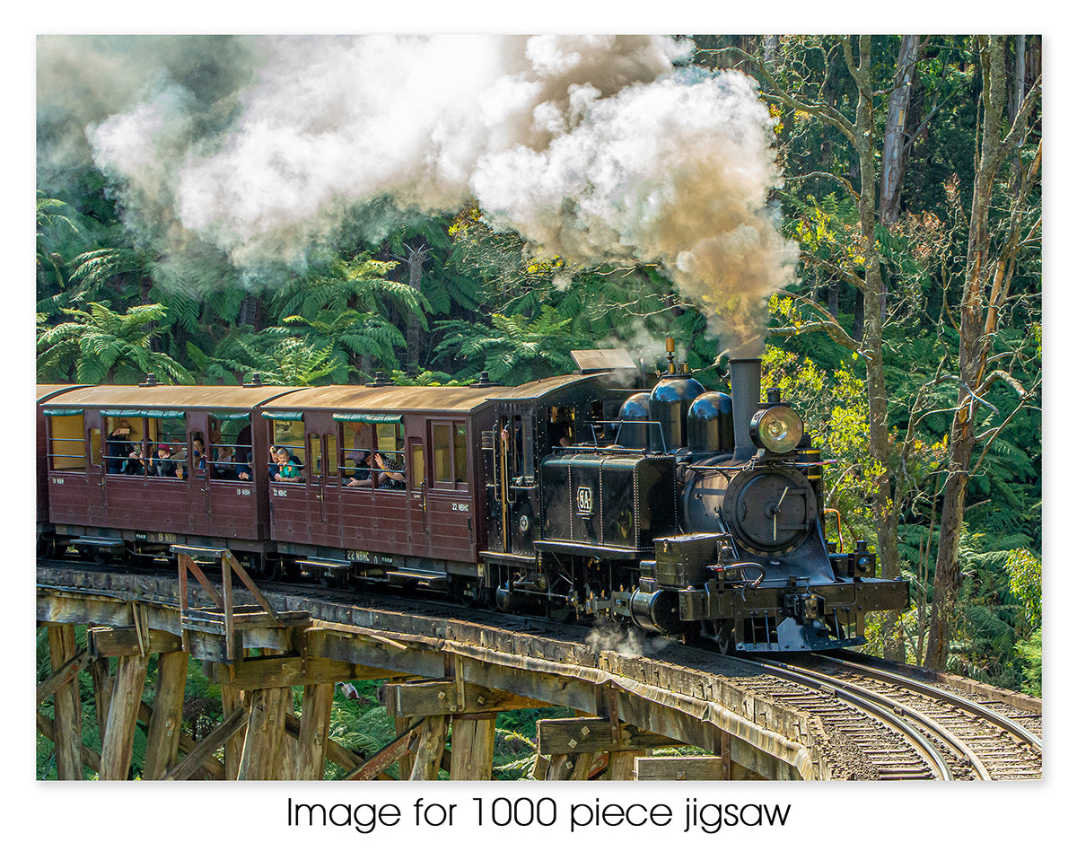 Puffing Billy on Trestle Bridge – Jigsaw Gallery