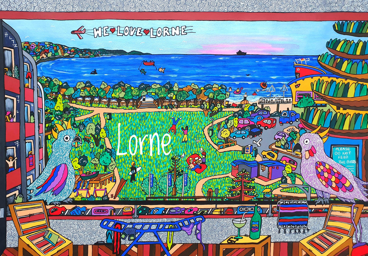 View from the Balcony, Lorne – Jigsaw Gallery